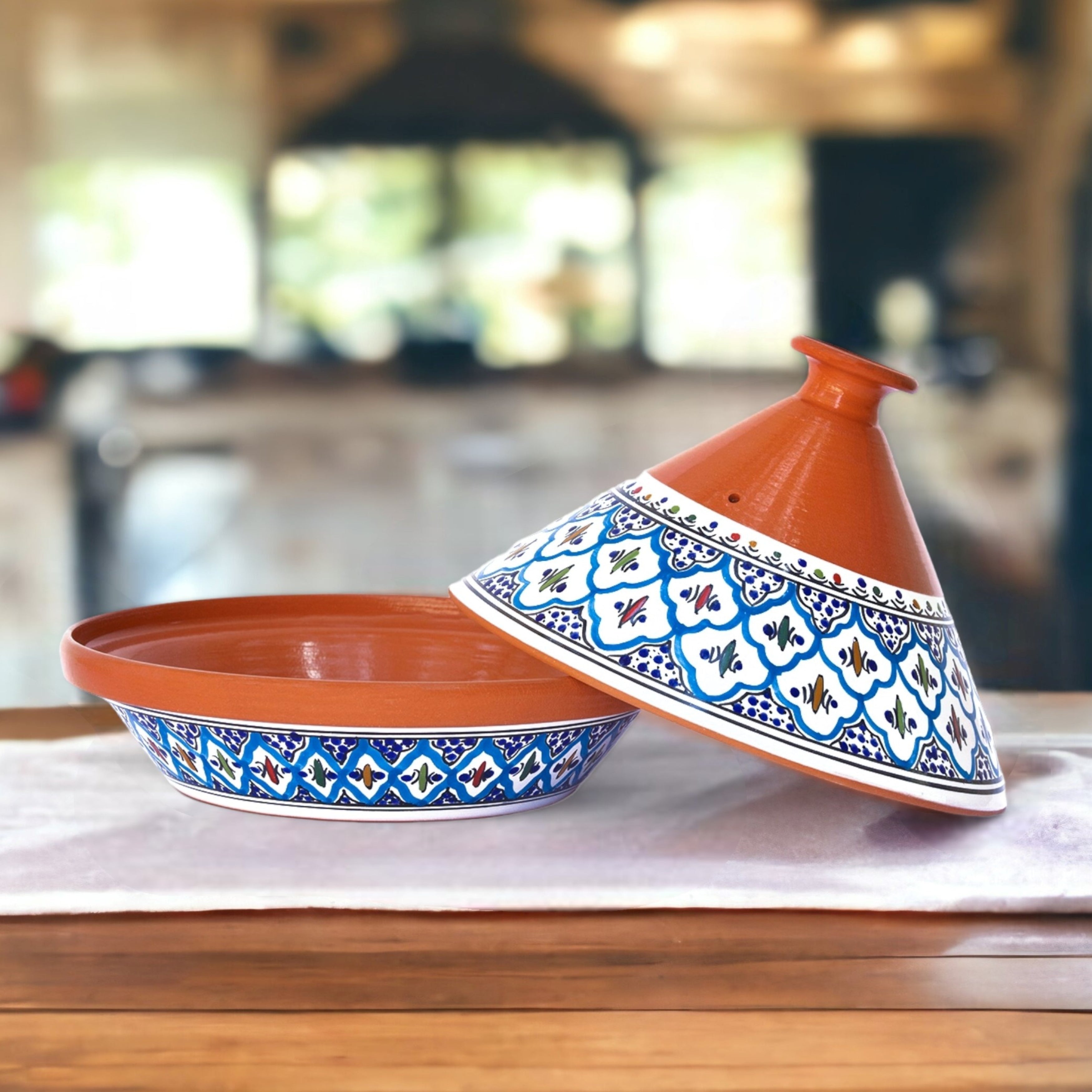 Turquoise Supreme Cooking & Serving Tagine Pot – Kamsah
